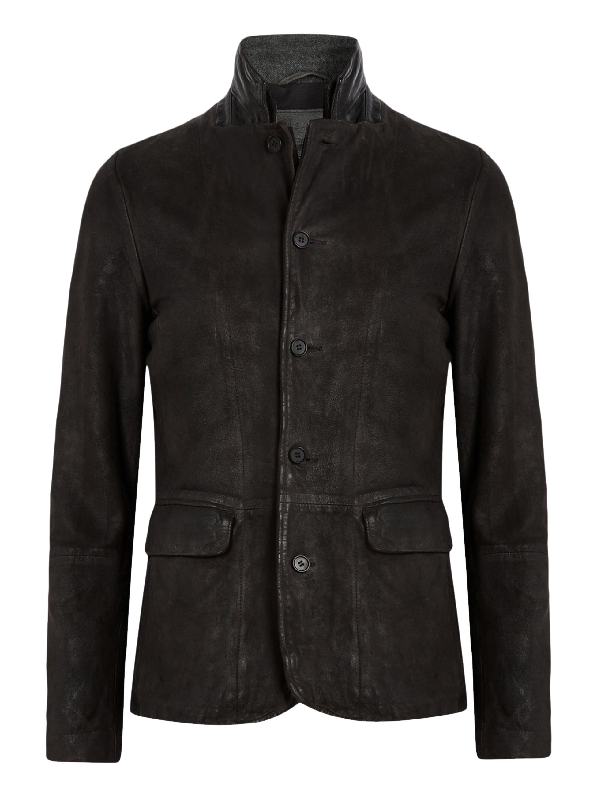 ALLSAINTS AllSaints Leather Survey Blazer