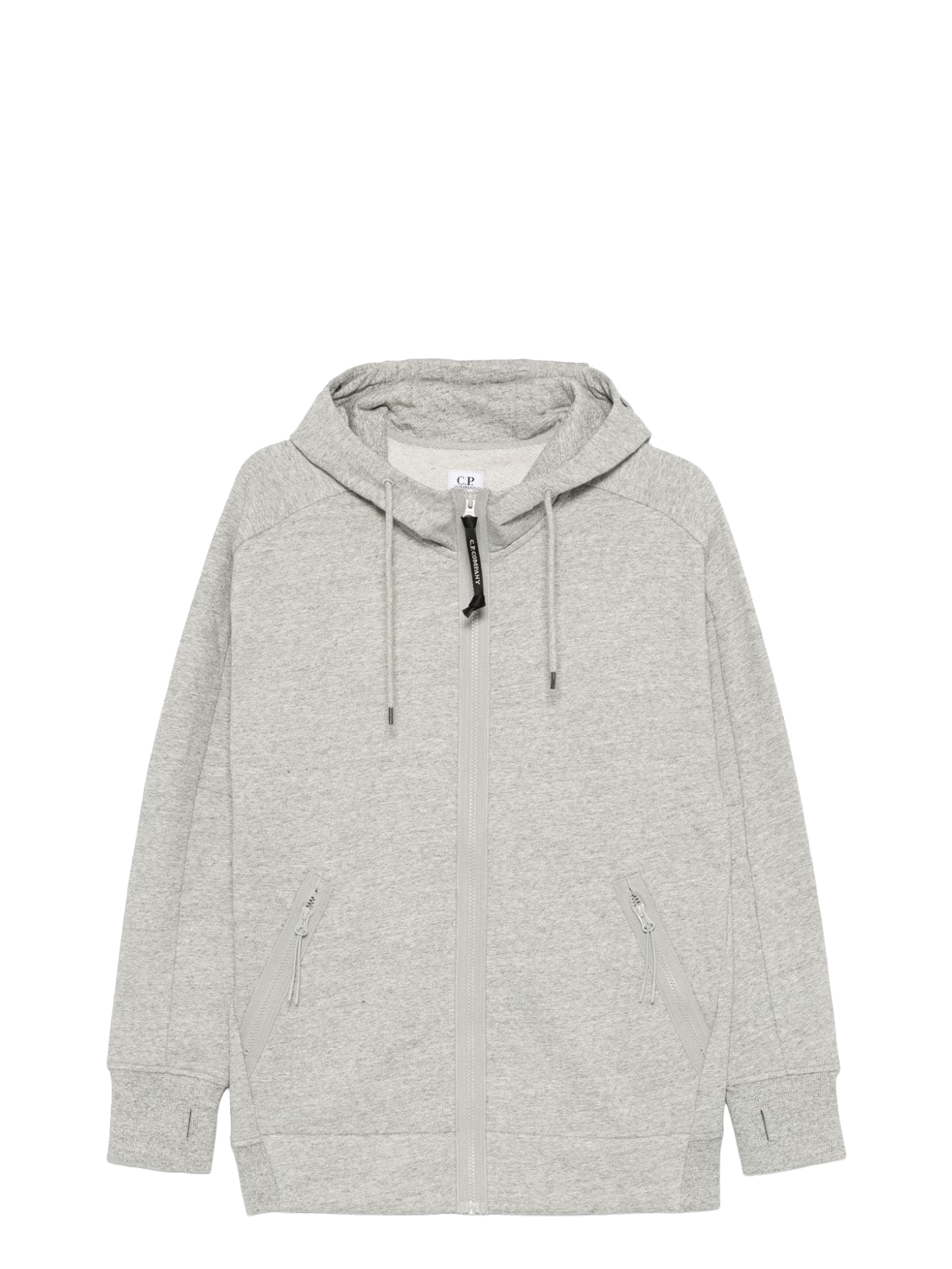 トップス C.P. COMPANY Zip Hoodie C.P. Company Zip-Up Hoodie With Goggles Detail - Grey - 18% Off