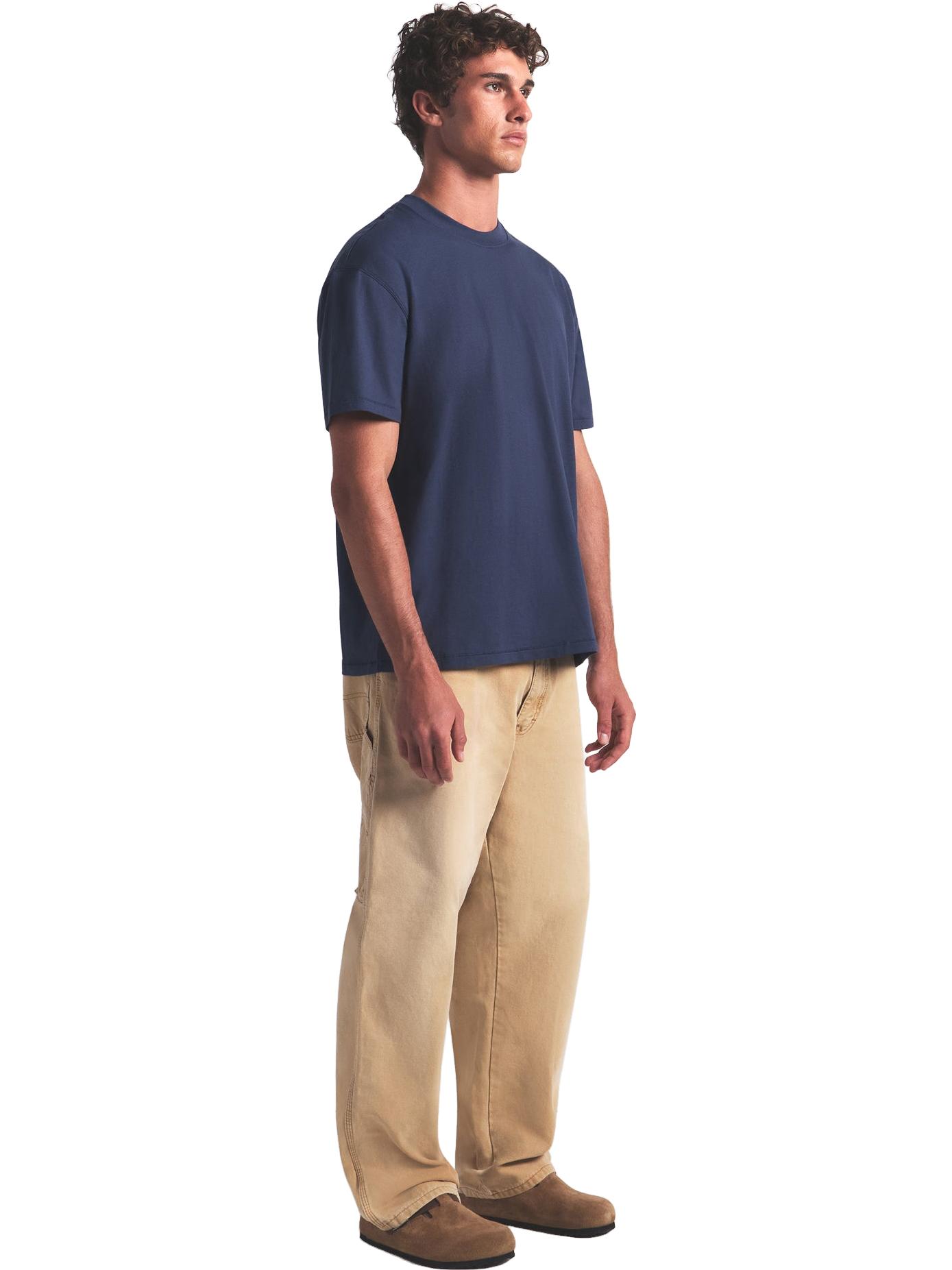 SKIMS mens relaxed t shirt | blue | small | heavyweight cotton