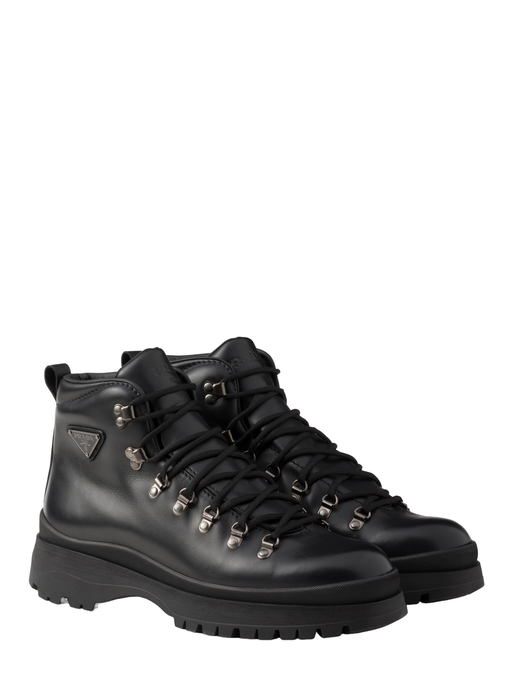 Prada Brixxen Hiking Boots - Nero | Editorialist