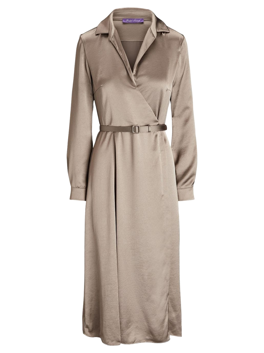RALPH LAUREN Ralph Lauren Collection Washed Charmeuse Shirt Dress