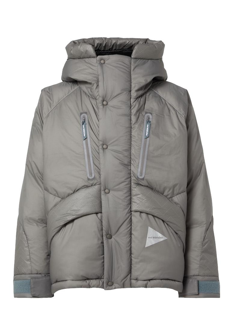 AND WANDER logo puffer jacket