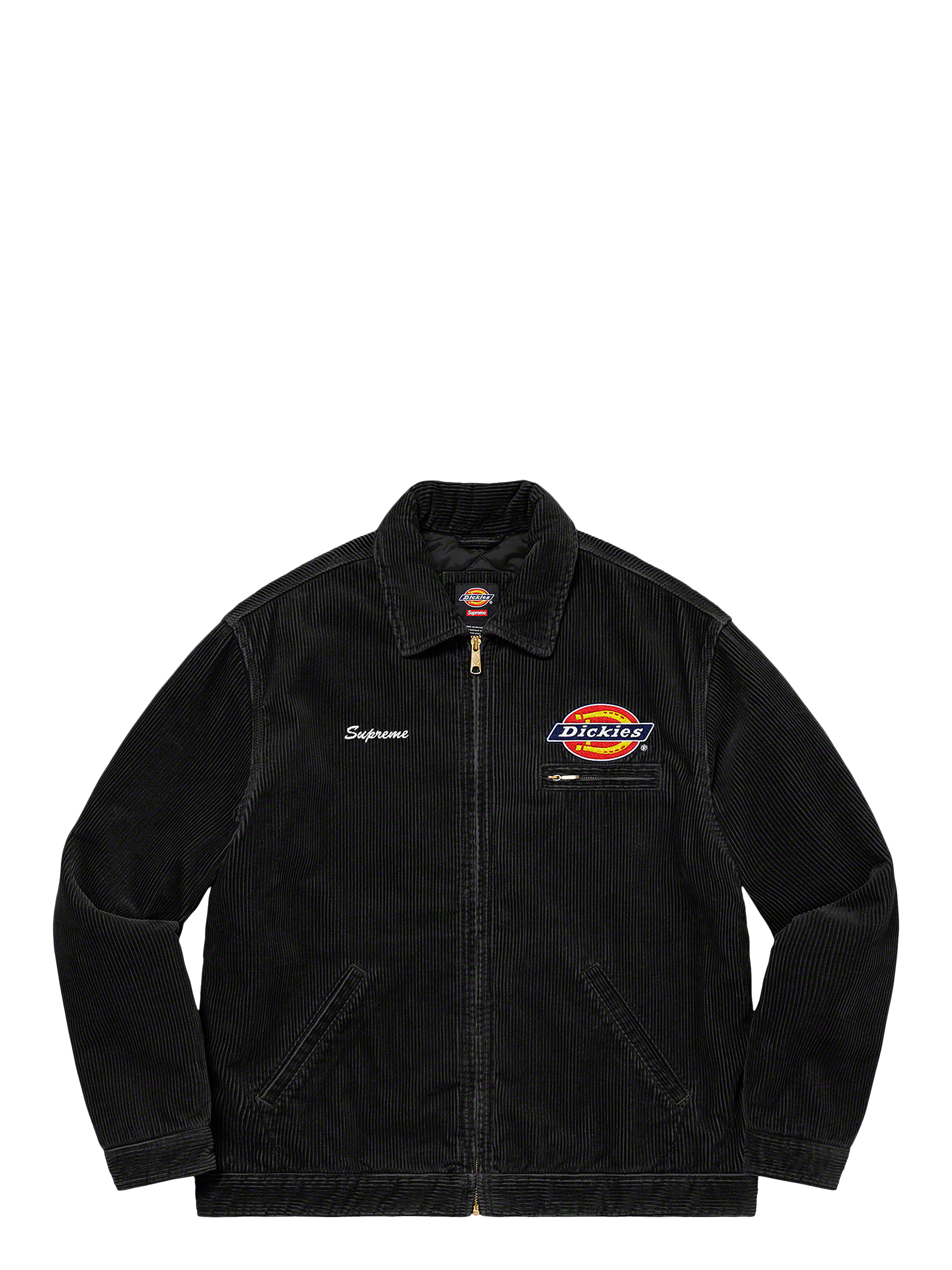 Supreme Corduroy Zip Jacket In Black | Editorialist