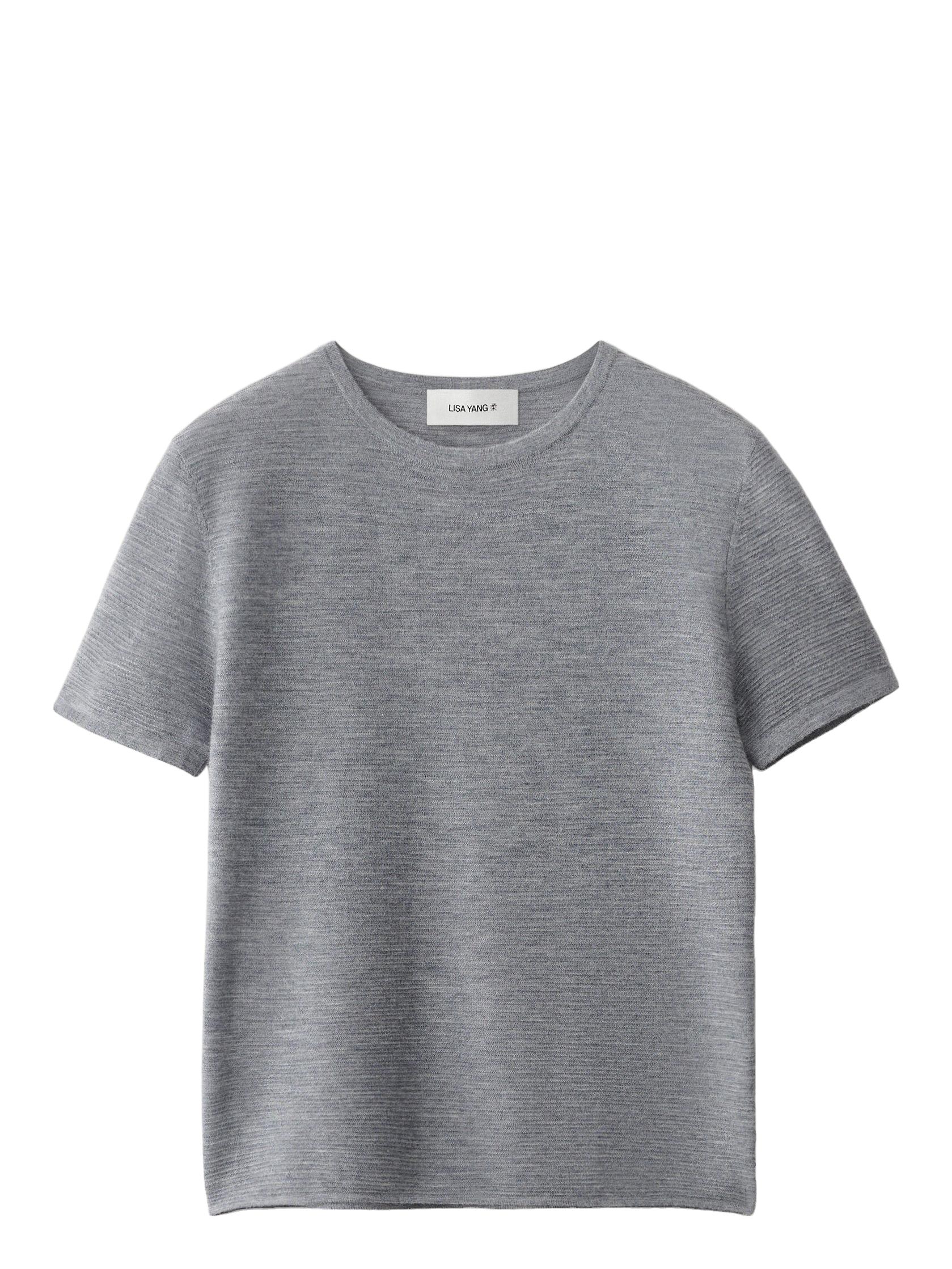 LISA YANG Lisa Yang Store The Ira T-Shirt in Featherlight Cashmere