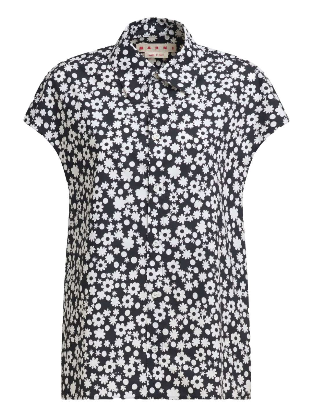 ISABEL MARANT ÉTOILE Isabel Marant Floral Print Silk-Blend Short-Sleeve Blouse