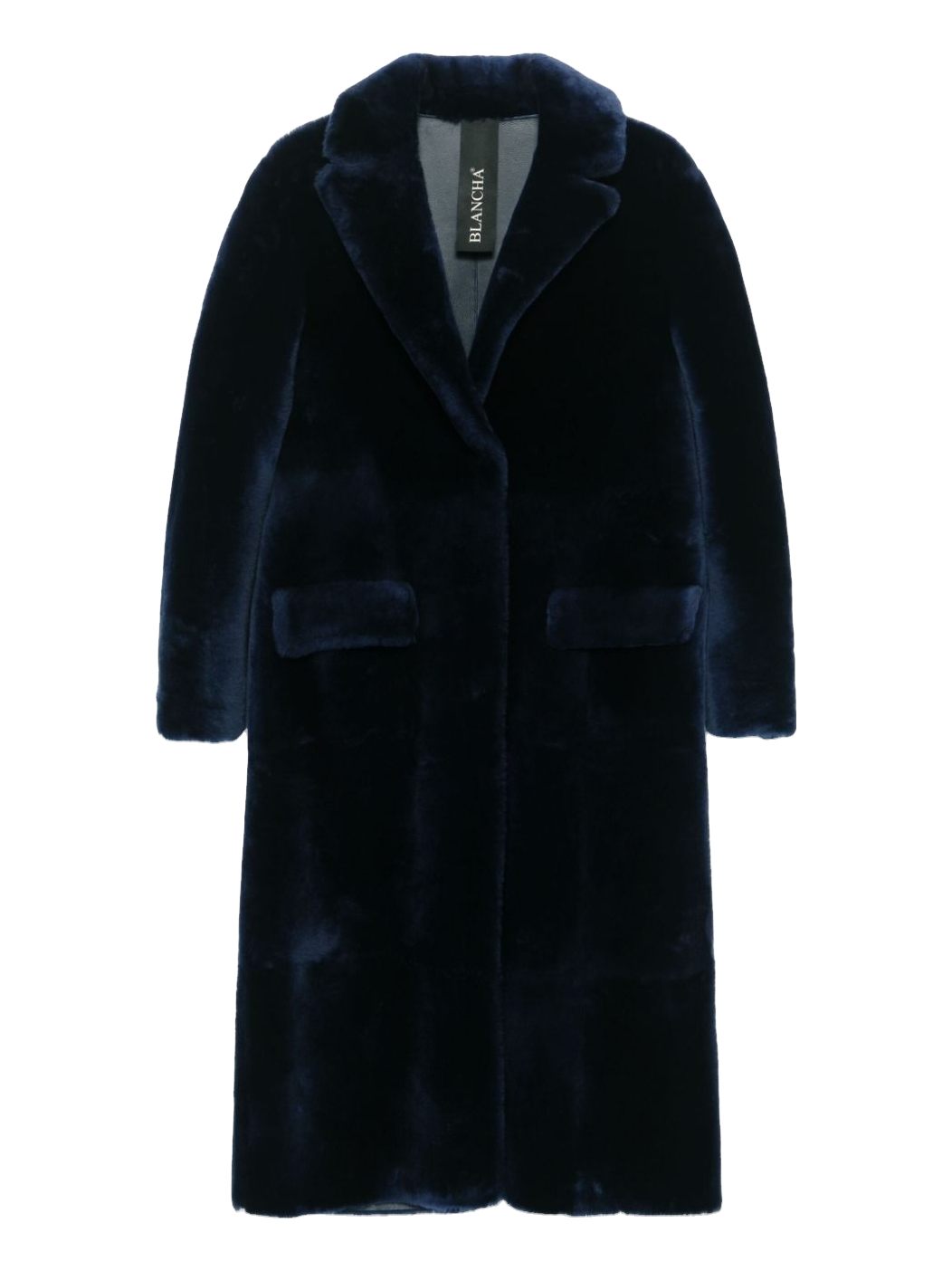 BLANCHA Blancha Shearling Reversible Long Coat