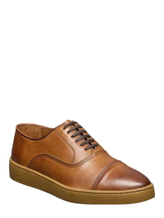 TOM FORD TOM FORD Elkan Burnished-Leather Oxford Shoes