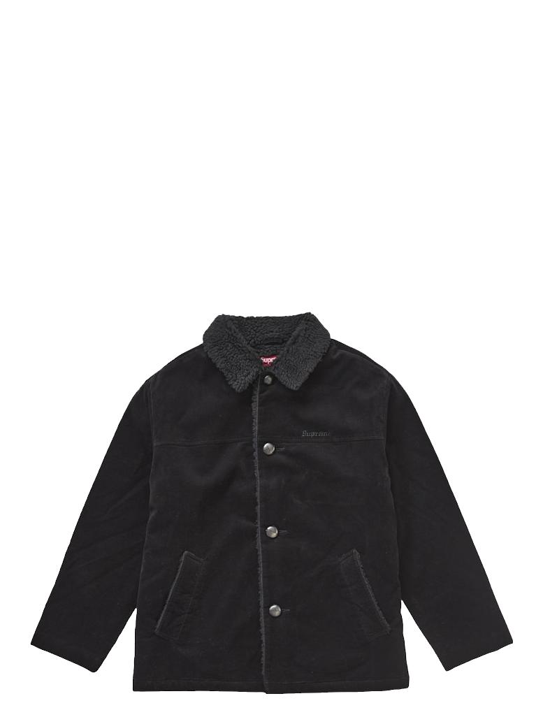 Supreme Kindermann Uncut Corduroy Car Coat In Black | Editorialist