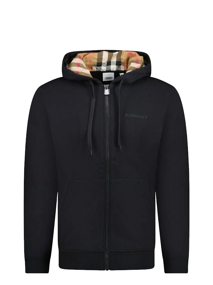 Burberry Hove Logo Print Zip Hoodie - Black | Editorialist Burberry Hove Logo Print Zip Hoodie - Black | Editorialist