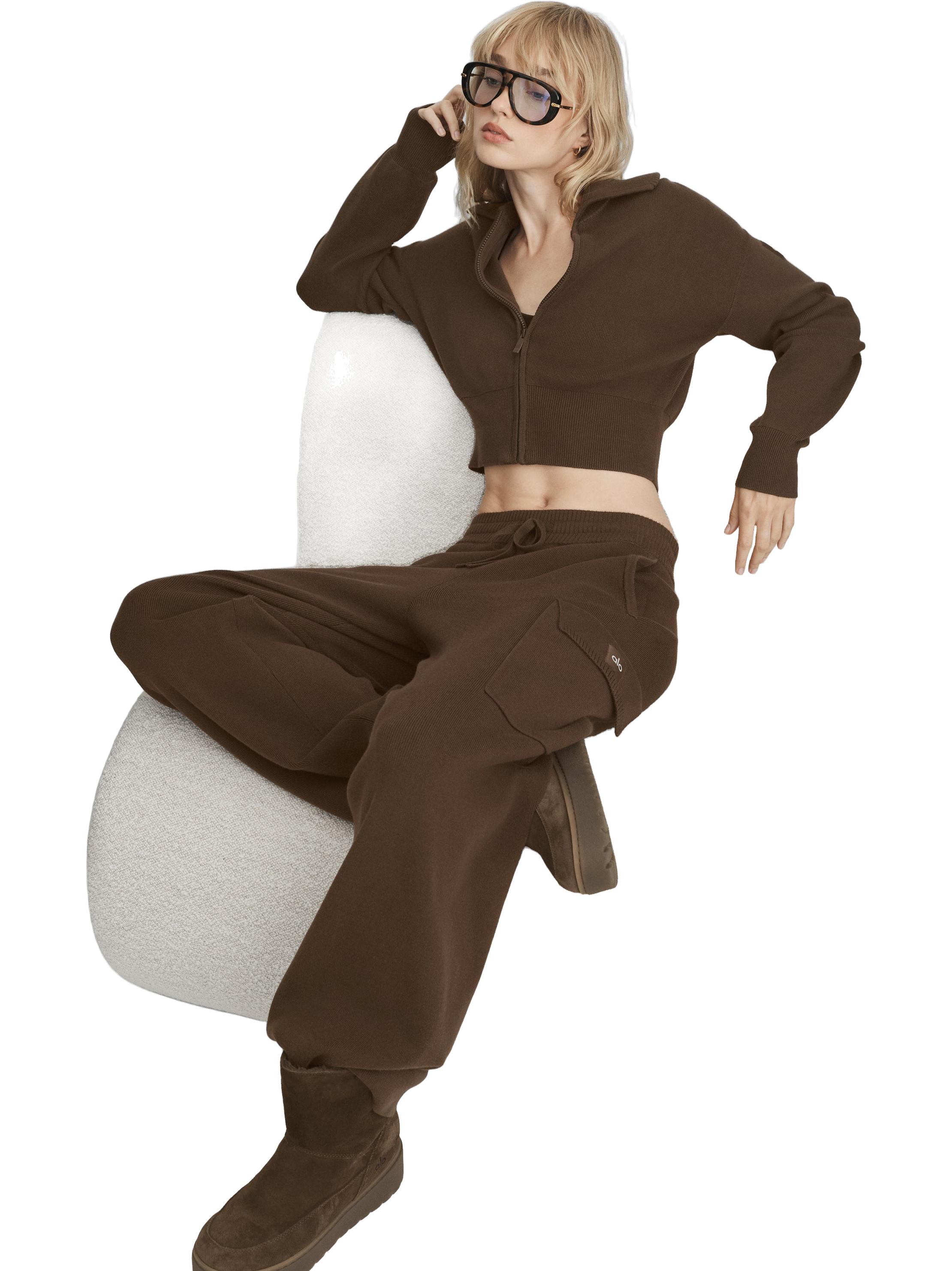 ALO ALO Scholar Knit High-Waist Cargo Pants