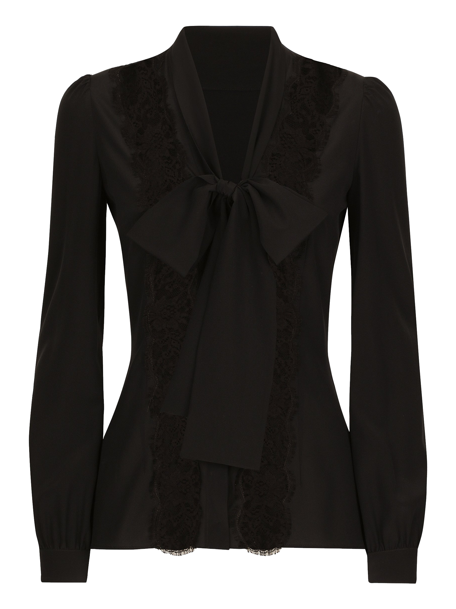 DOLCE & GABBANA Dolce & Gabbana Bow-Detailed Satin Shirt