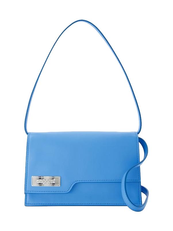 Buy Coperni Logo Plaque Mini Folder Shoulder Bag - Blue At