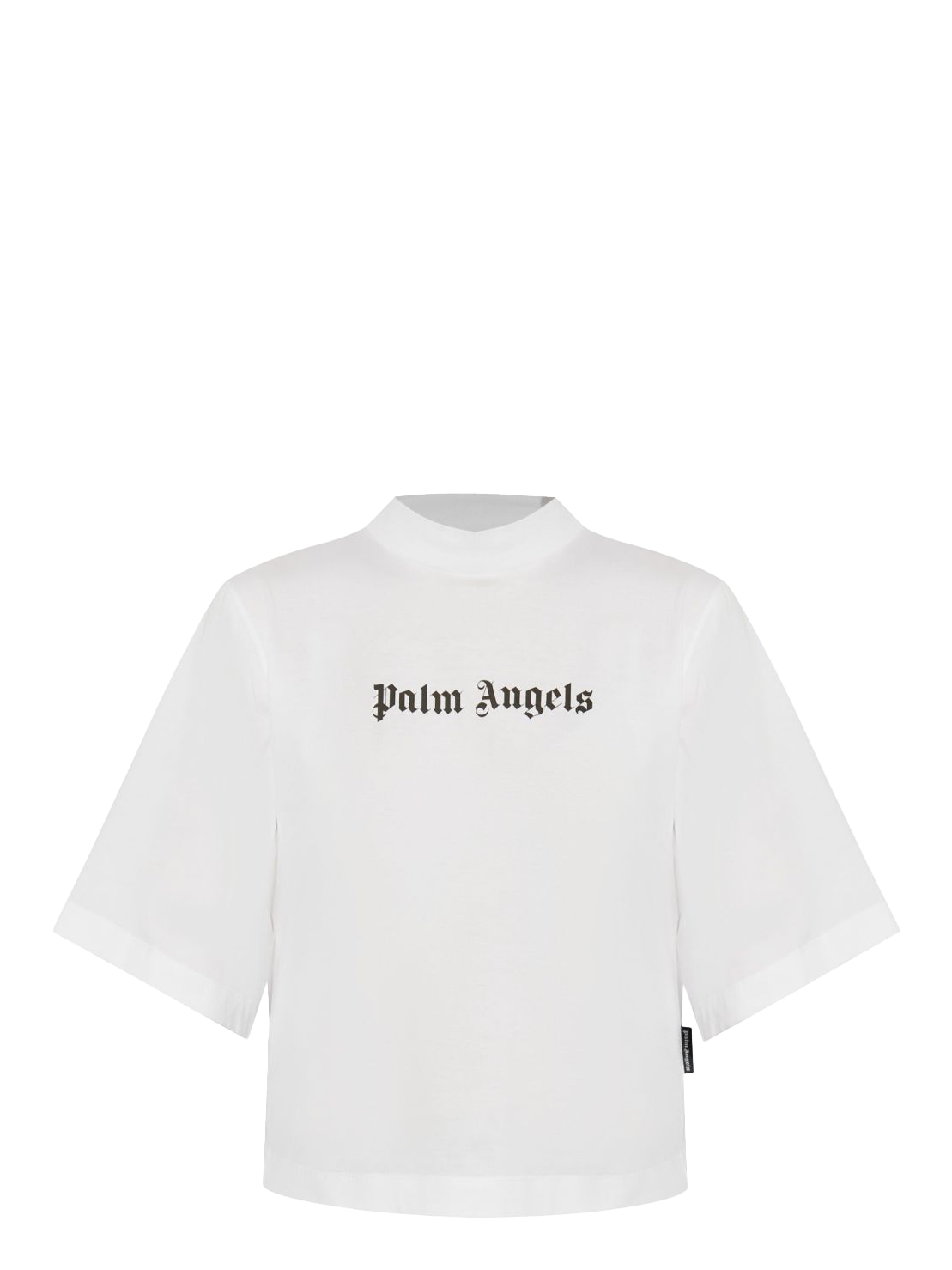 PALM ANGELS Palm Angels Striped Cotton Shirt with Embroidered Logo
