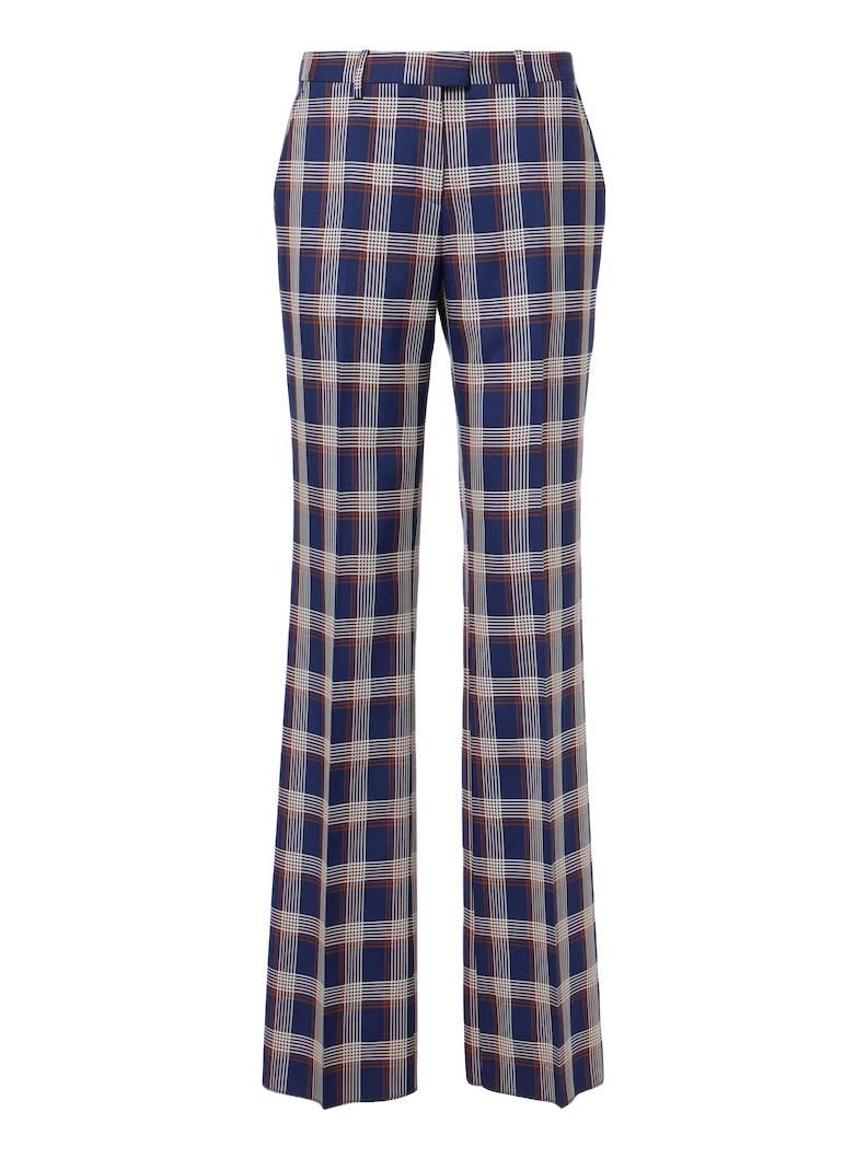 ETRO Etro Checked Wool Wide-Leg Pants