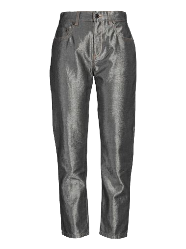 MISSONI Missoni Straight-Leg Jeans in Metallic Silver