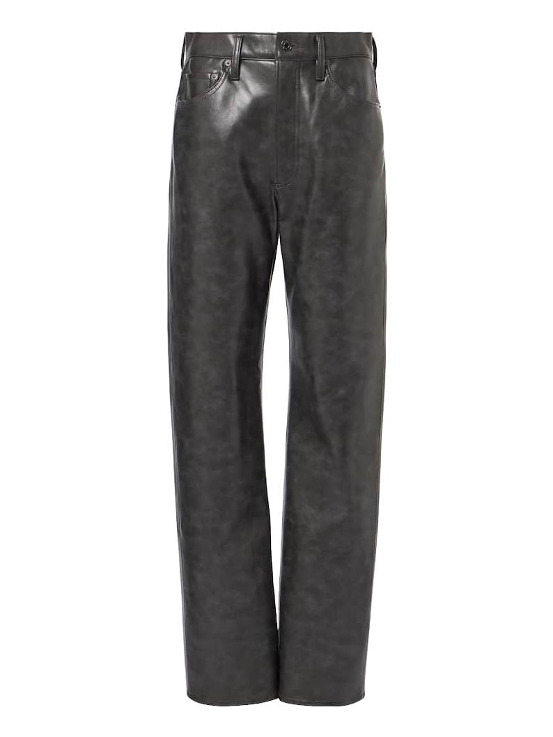 AGOLDE Agolde Kelly High-Rise Straight Leather Pants