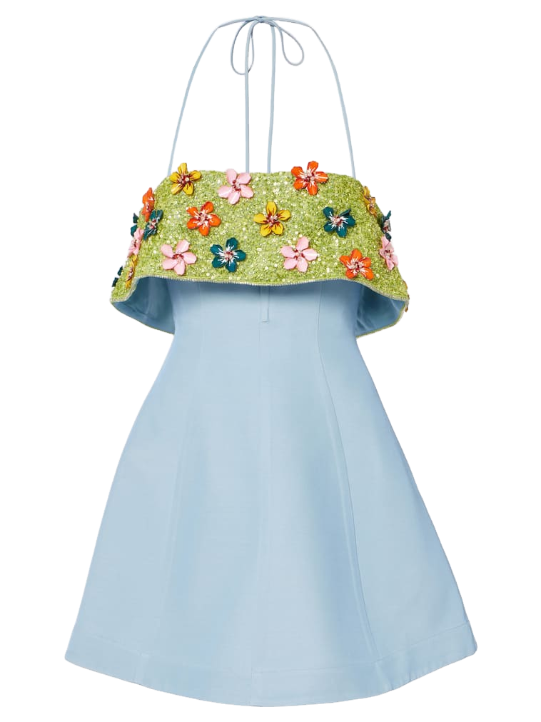 Alemais Marjorelle Embellished Linen-Silk Midi Dress - Multi - 30% Off |  Editorialist
