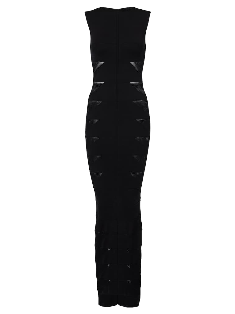 Rick Owens Sienna Hooded Draped Jersey Maxi Dress In Black - 40% Off |  Editorialist