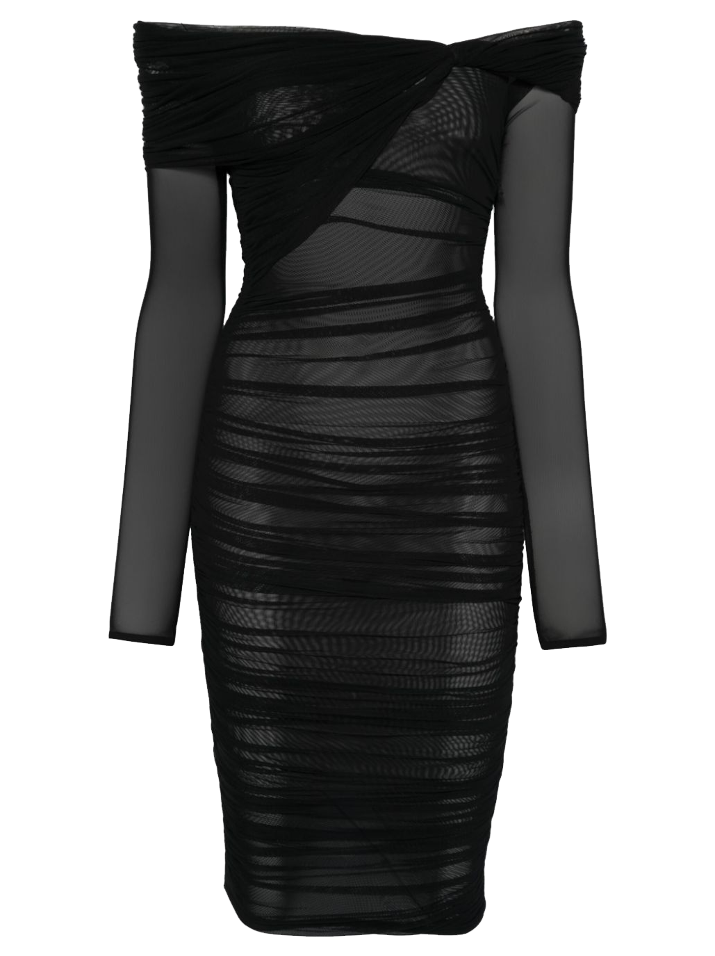 MUGLER Mugler Off-Shoulder Mini Dress