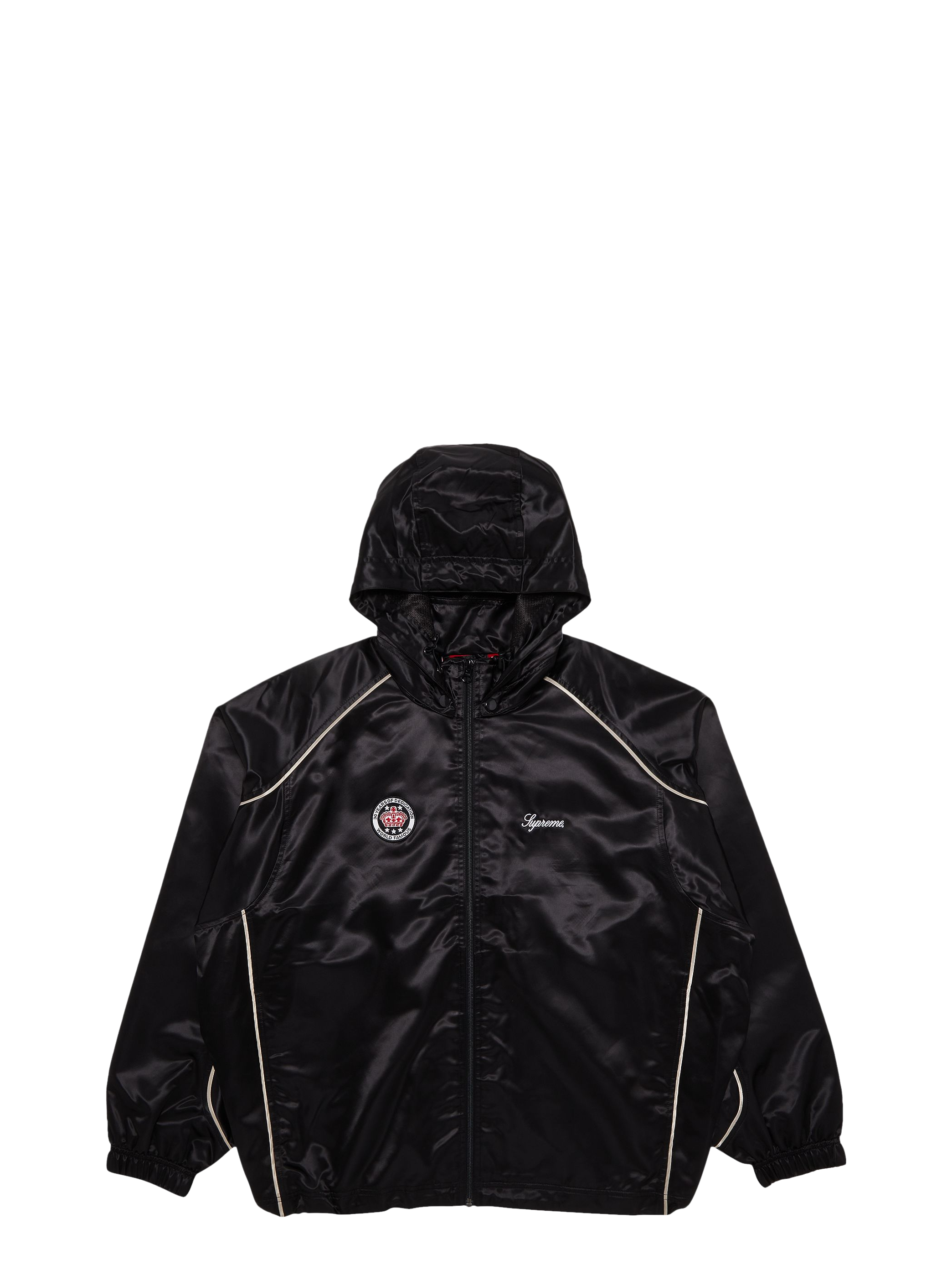 Alexander Wang Satin Track Jacket In Black - 30% Off | Editorialist
