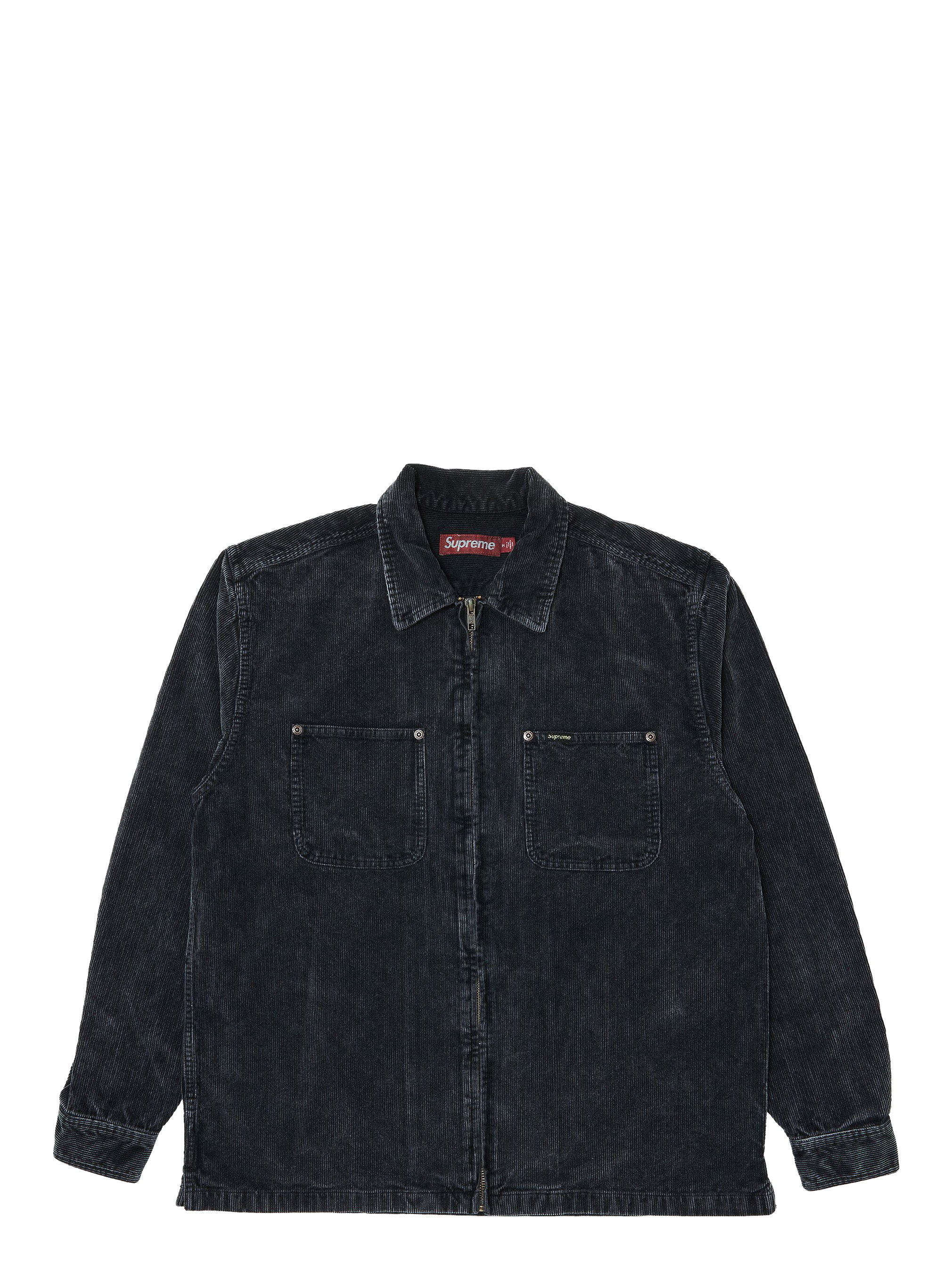 トップス Supreme Washed Corduroy Zip Up Shirt Supreme Washed Corduroy Zip Up Shirt (SS24) - $148