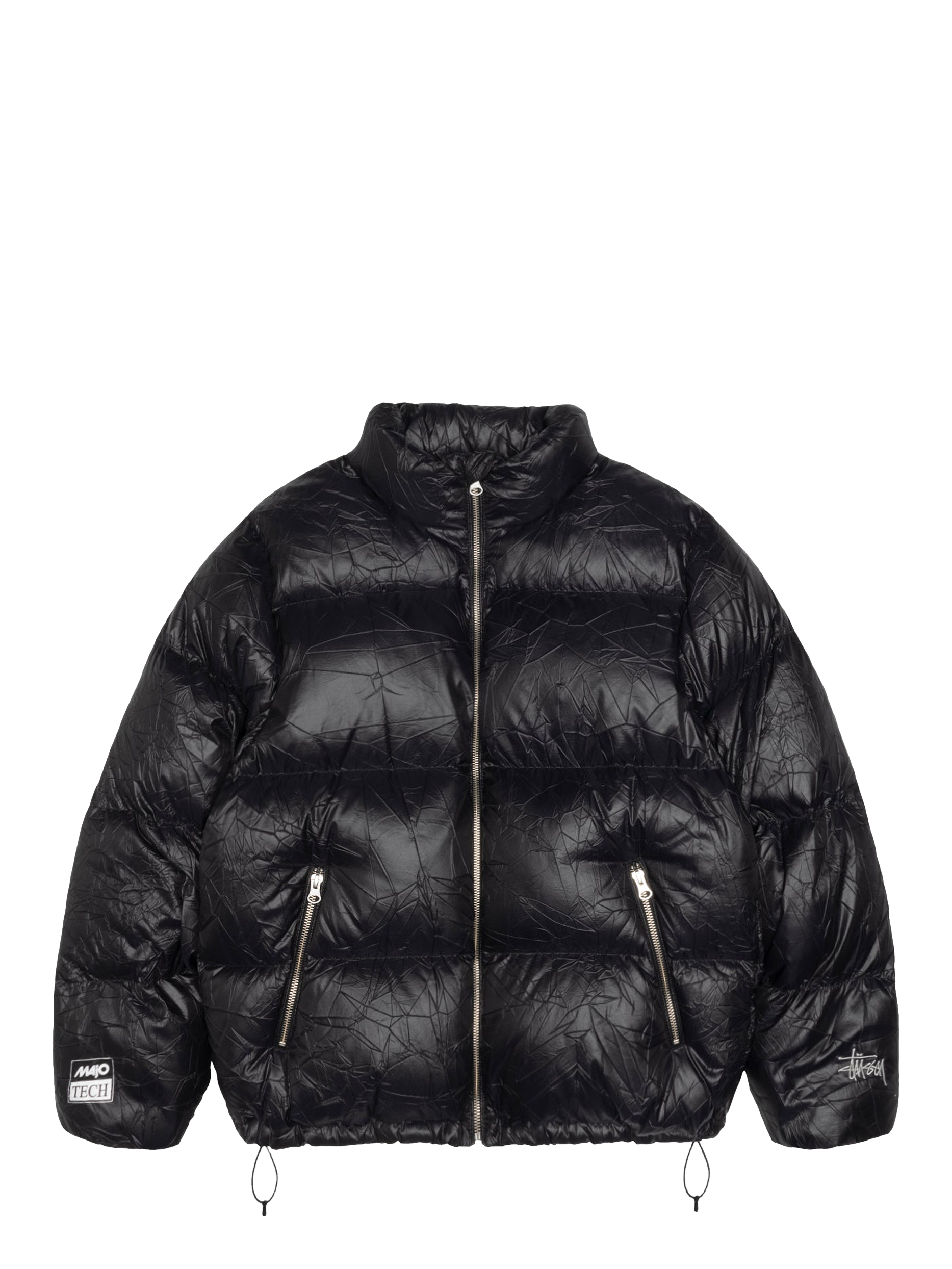 StüSsy Down Puffer Parachute Ripstop - Black | Editorialist