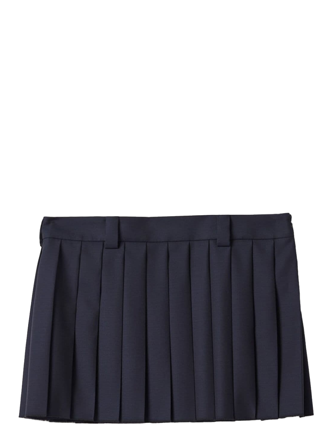 MIU MIU Miu Miu Pleated Wool Miniskirt