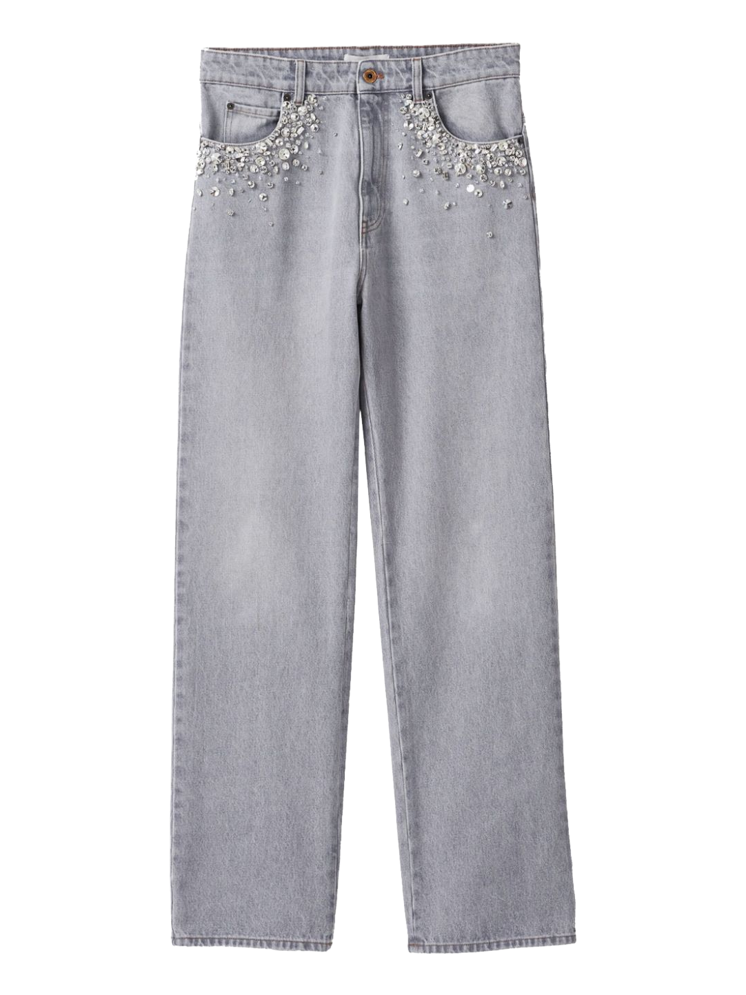 MIU MIU Miu Miu Embellished Straight-Leg Jeans
