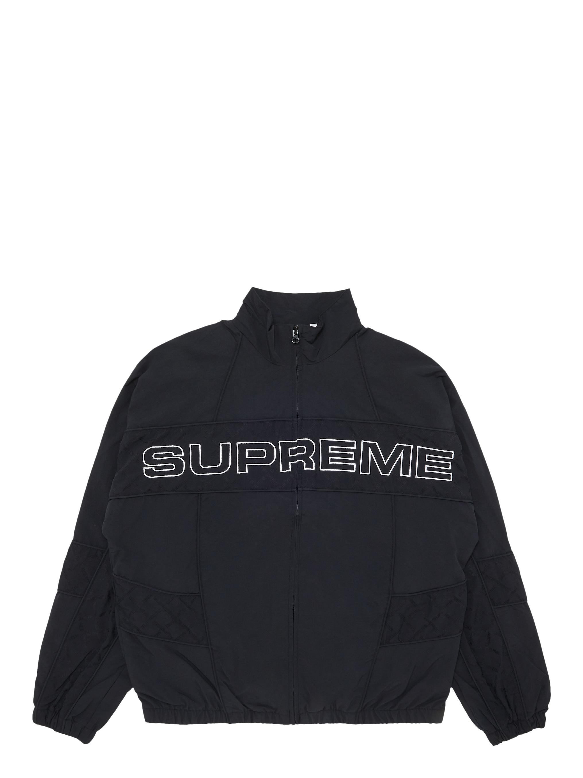 Supreme Jacquard Panel Track Jacket - Black | Editorialist