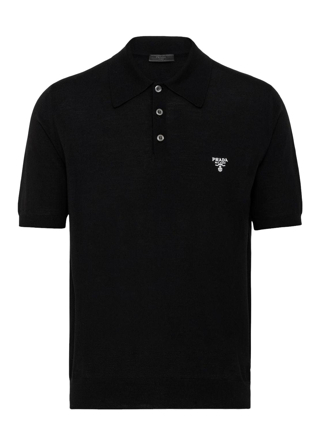 PRADA superfine wool polo shirt
