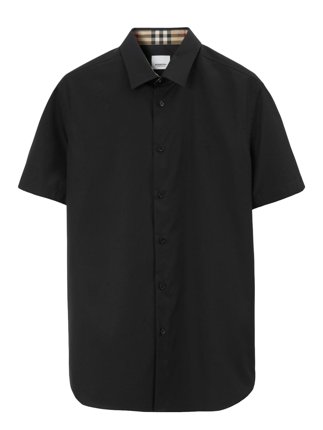 BURBERRY slim fit stretch cotton shirt