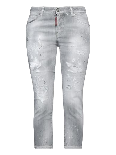 DSQUARED2 DSQUARED2 Cotton Elastane Jeans with Leather Details
