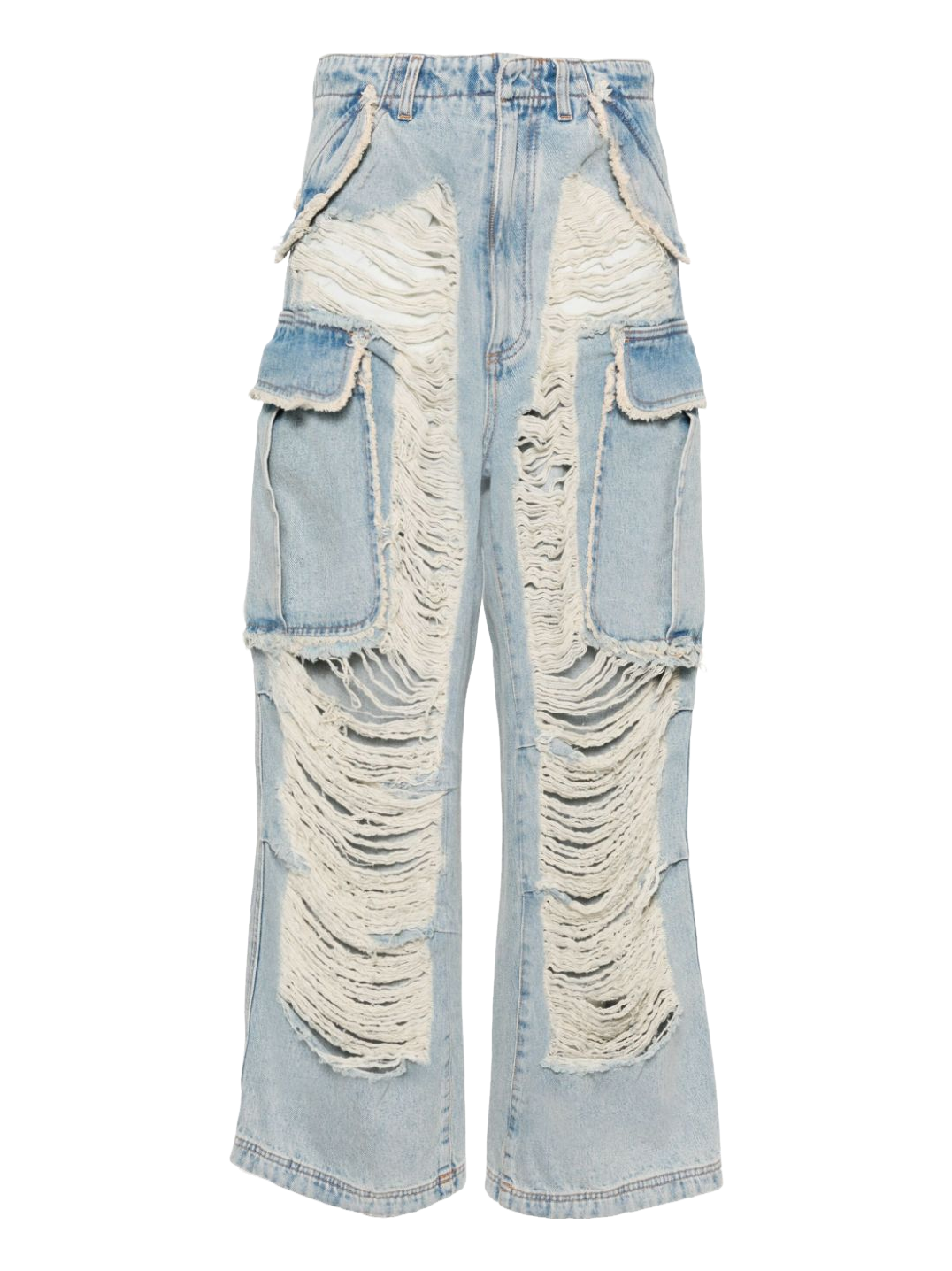 DARKPARK DARKPARK vivi Distressed Wide-Leg Jeans