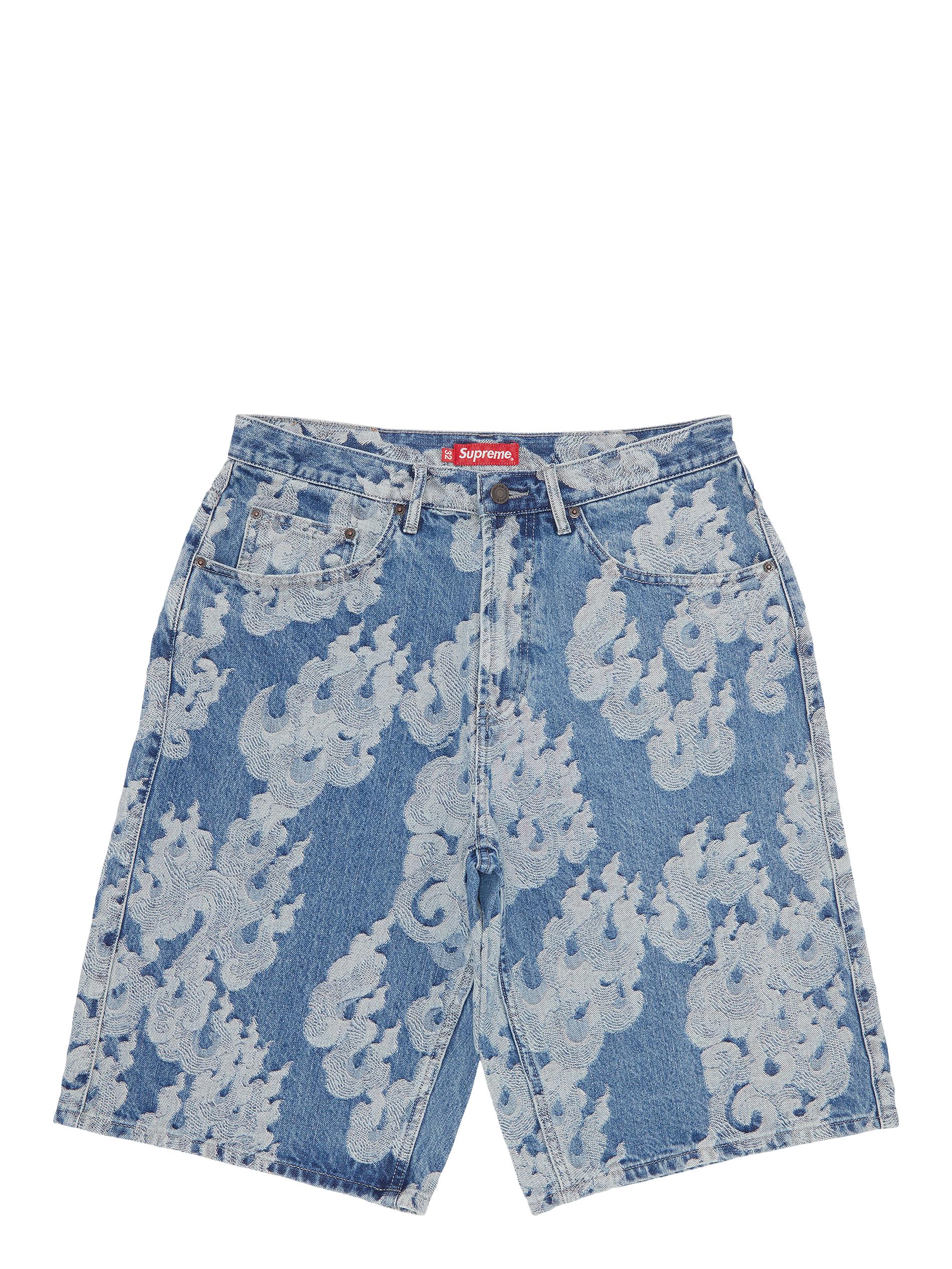 Supreme Flames Jacquard Baggy DenimShort オリジナル