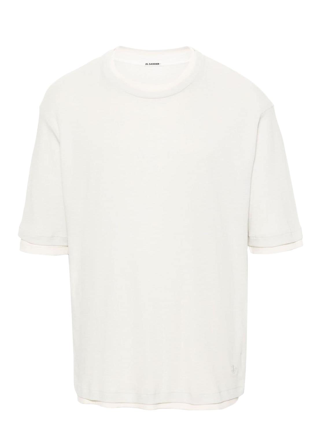 JIL SANDER layered cotton t-shirt