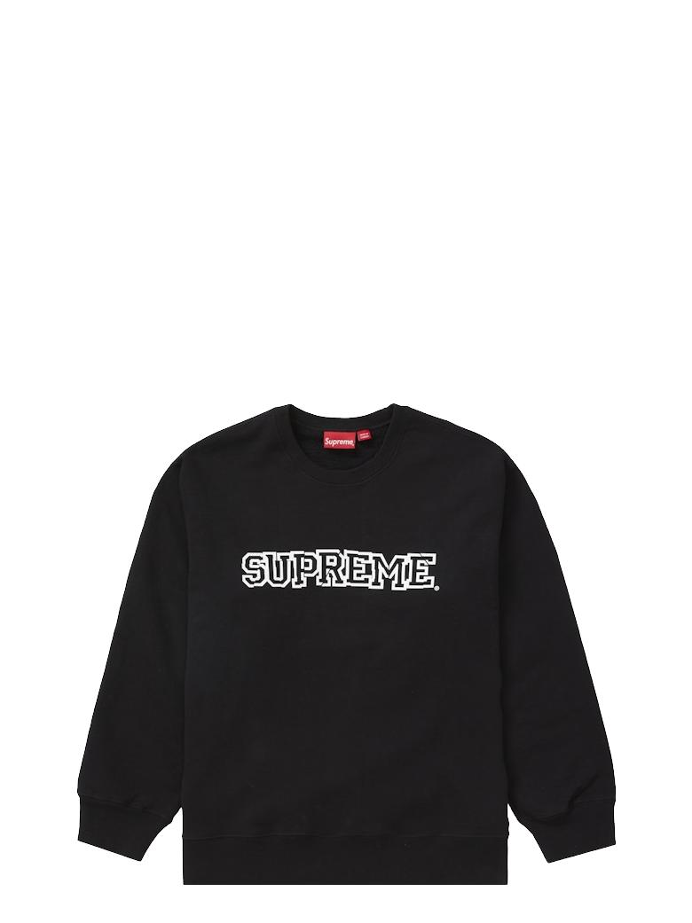 Supreme Shattered Logo Crewneck - Black | Editorialist Supreme Shattered Logo Crewneck - Black | Editorialist