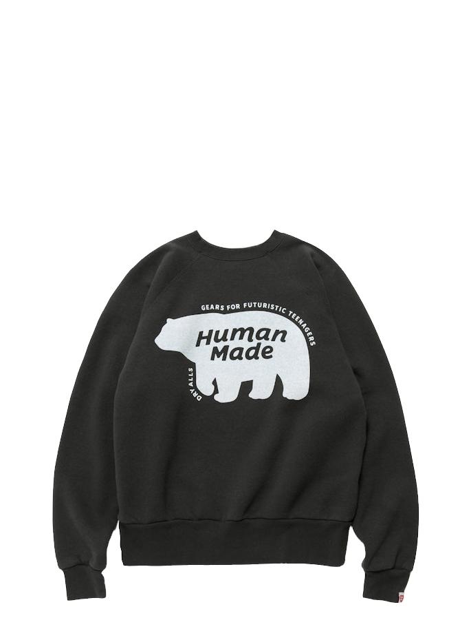 Supreme Small Box Raglan Crewneck - Black | Editorialist
