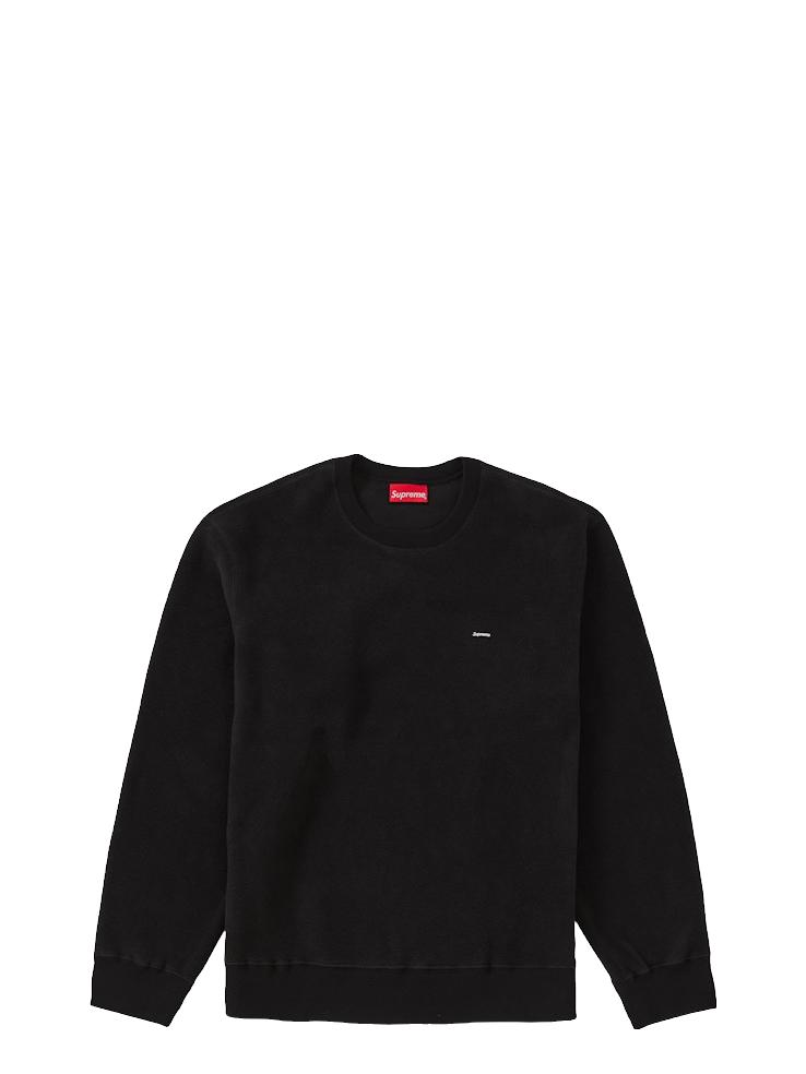 Supreme Polartec Small Box Crewneck Sweatshirt - Black | Editorialist