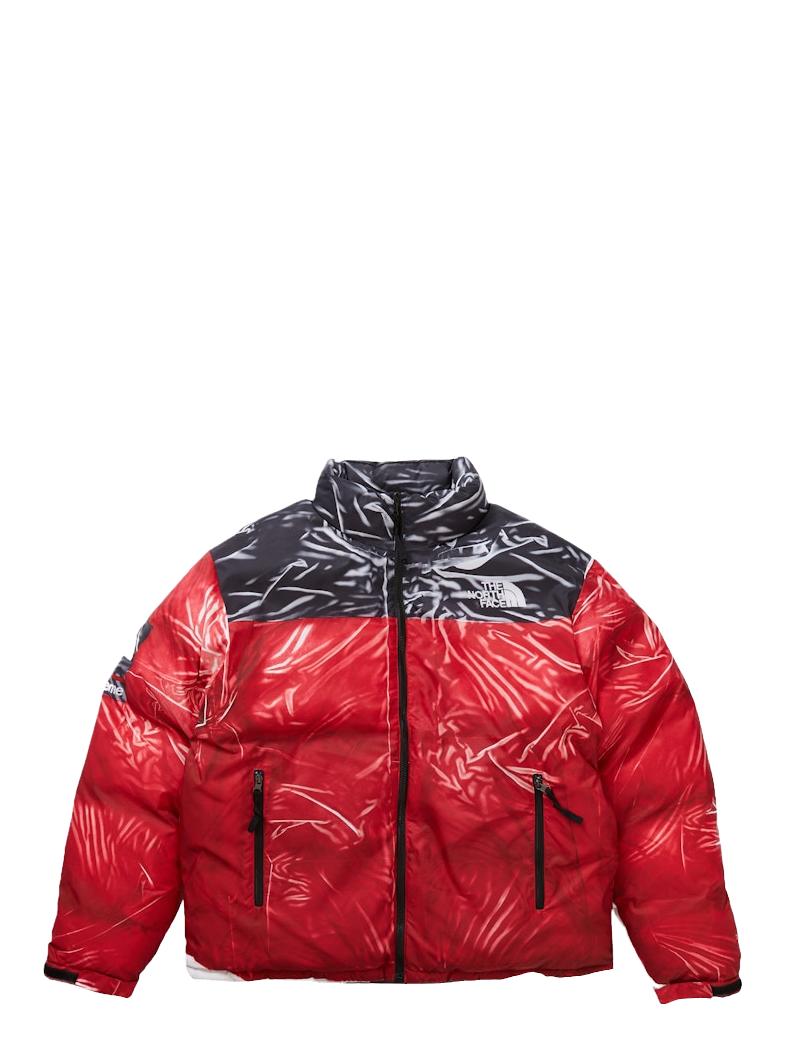 Supreme X The North Face Printed Nuptse Jacket - Red | Editorialist