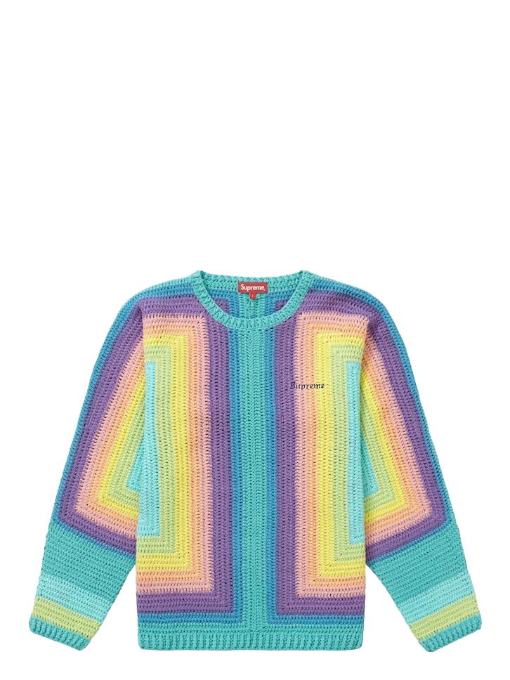 Supreme Hand Crocheted Sweater - Multicolor | Editorialist