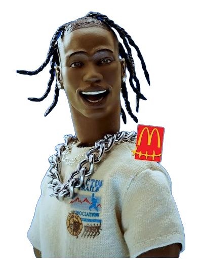 TRAVIS SCOTT x mcdonald's action figure series iii t-shirt