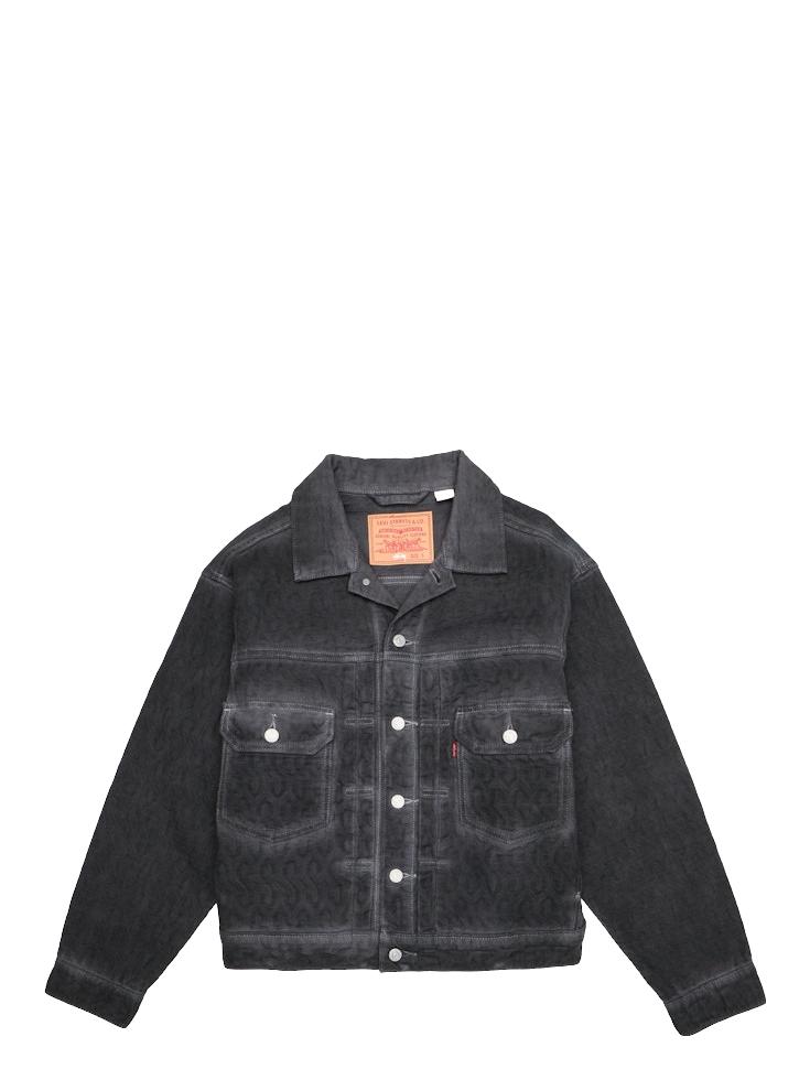 StüSsy X Levi'S Embossed Trucker Jacket - Blue | Editorialist