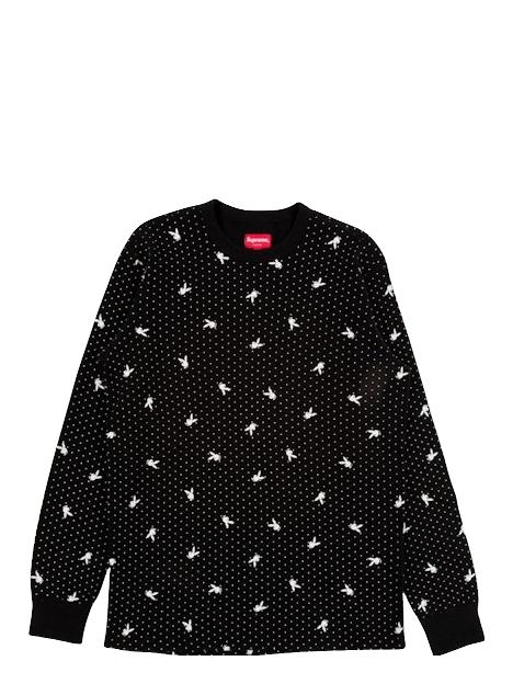 Supreme Panel Stripe Waffle Thermal - Pink | Editorialist