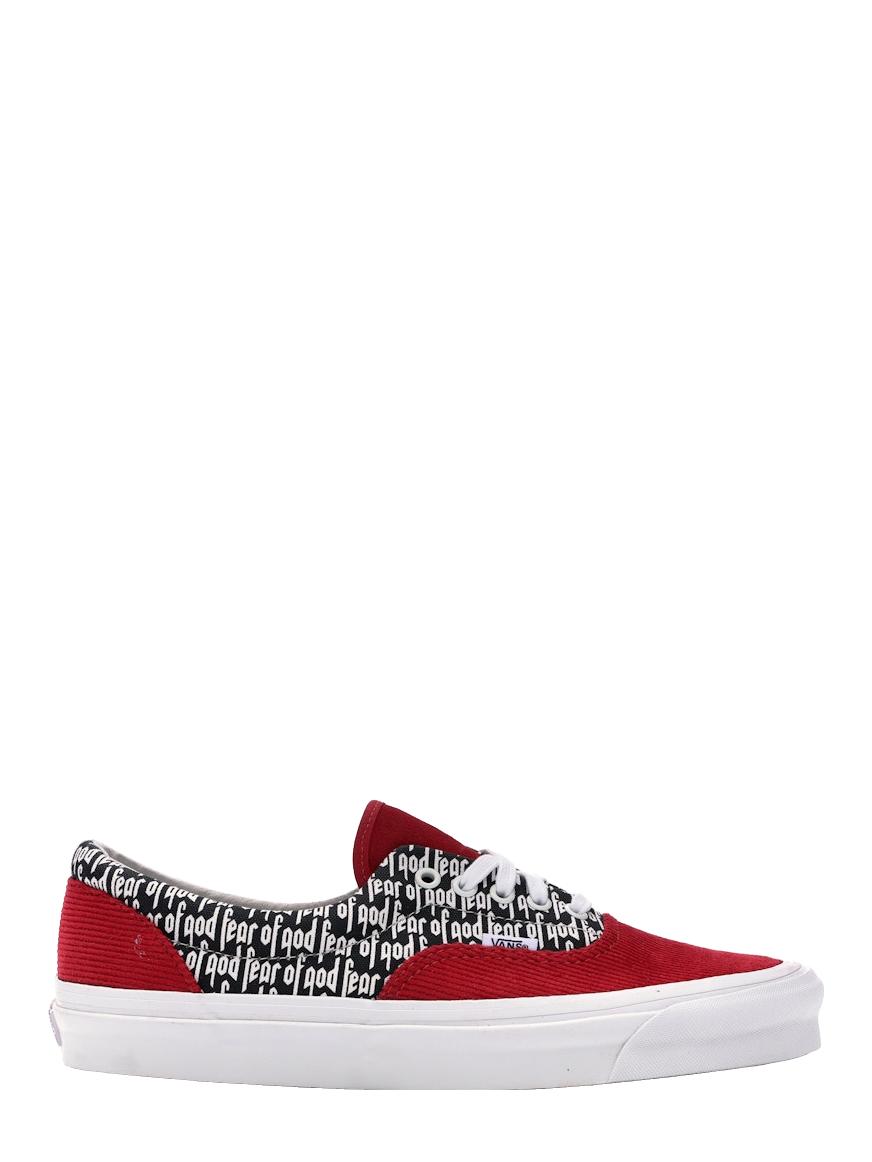 Vans X Fear Of God Slip-On 47 Dx Sneakers In Red Editorialist