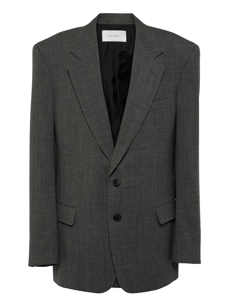 THE ROW Dustina Virgin Wool Blazer - Black | Editorialist