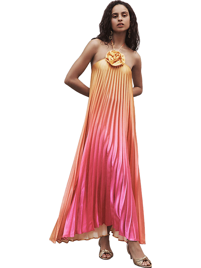silk halter scarf dress LOST PATTERN | Coco Dream Silk Halter Scarf Top main image 1