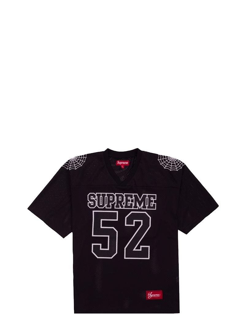 Supreme Spiderweb Football Jersey - Black | Editorialist