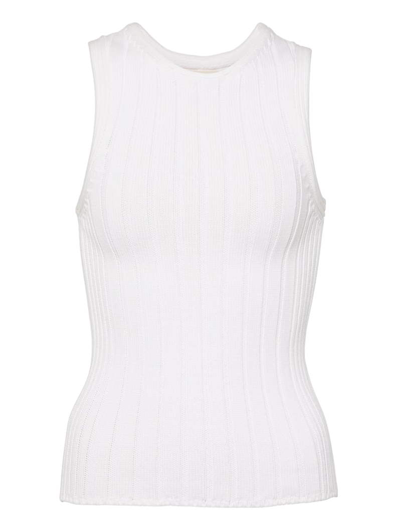 KHAITE Manu cotton-blend tank top