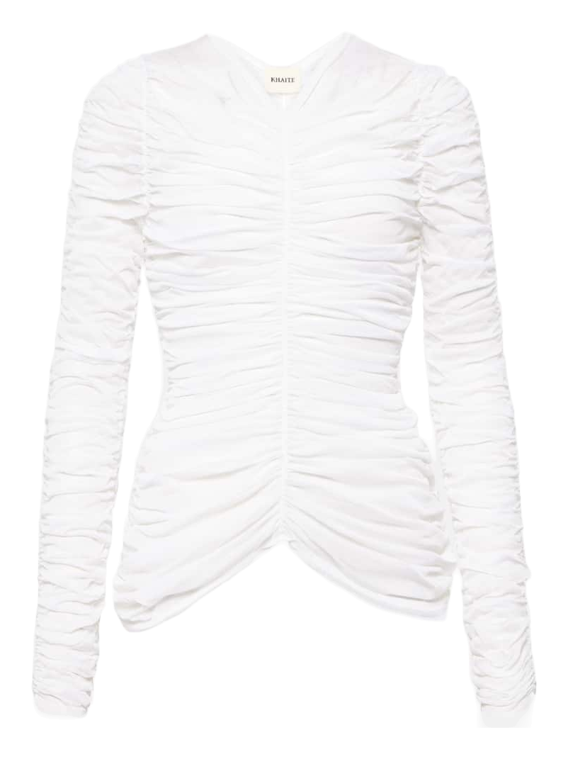 KHAITE Khaite Haven Ruched Top