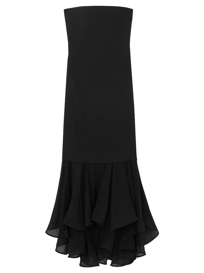 Cos Fishtail Bandeau Maxi Dress In Black - 70% Off | Editorialist Cos Fishtail Bandeau Maxi Dress In Black - 70% Off | Editorialist